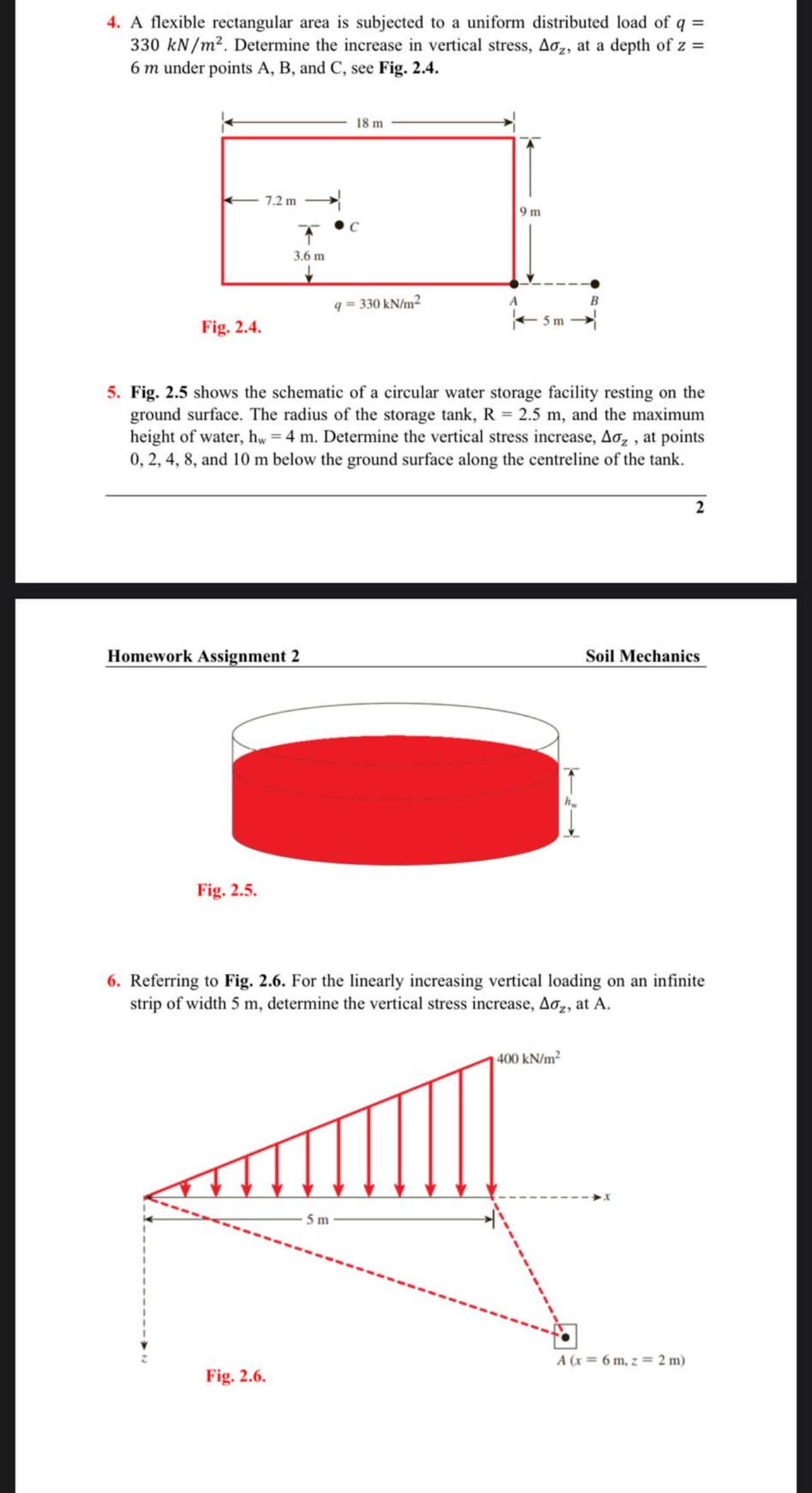 Solved A flexible rectangular area is subjected to a uniform | Chegg.com