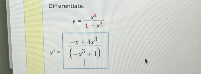 Solved Differentiate. y=(t−3)2t y′=Differentiate. | Chegg.com
