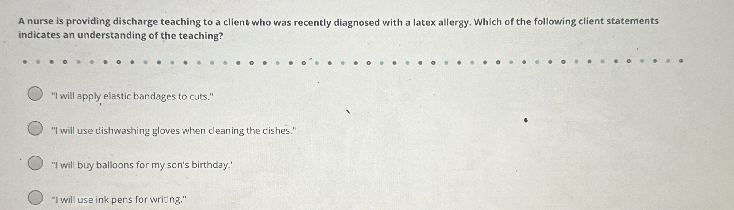 Solved A nurse is providing discharge teaching to a client | Chegg.com