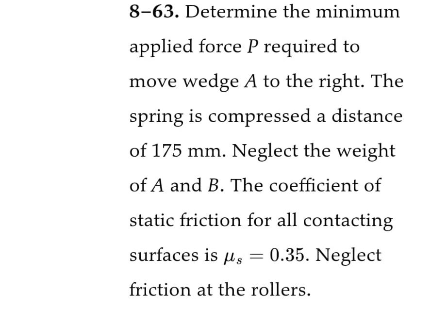 8 63 ﻿determine The Minimum Applied Force P