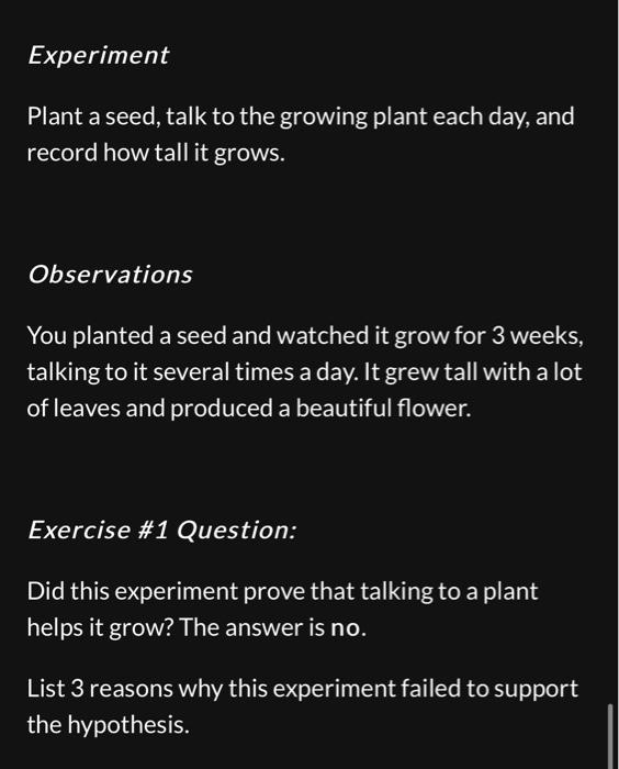teps in the Scientific Method 1. Observation of a | Chegg.com