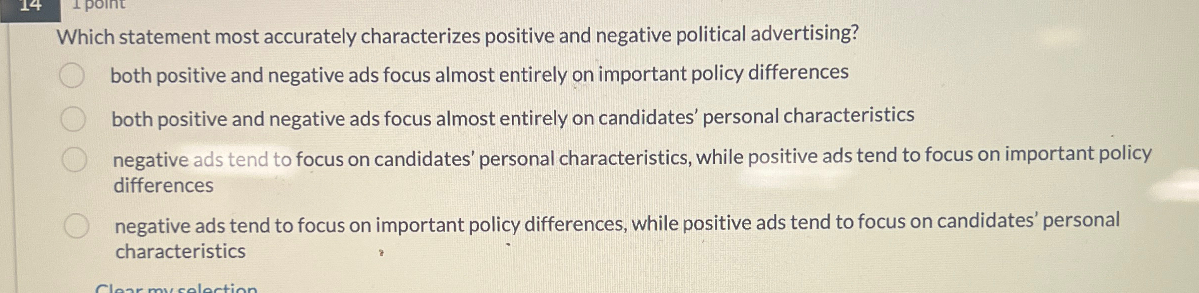 Solved Which statement most accurately characterizes | Chegg.com