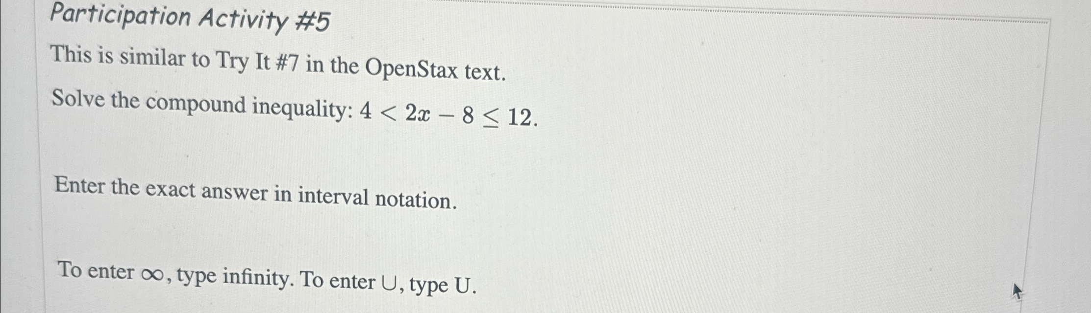 Solved Participation Activity 5this Is Similar To Try It 7 