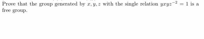 Solved Prove that the group generated by x,y,z with the | Chegg.com