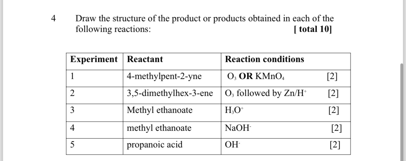 Solved 4 ﻿Draw the structure of the product or products | Chegg.com
