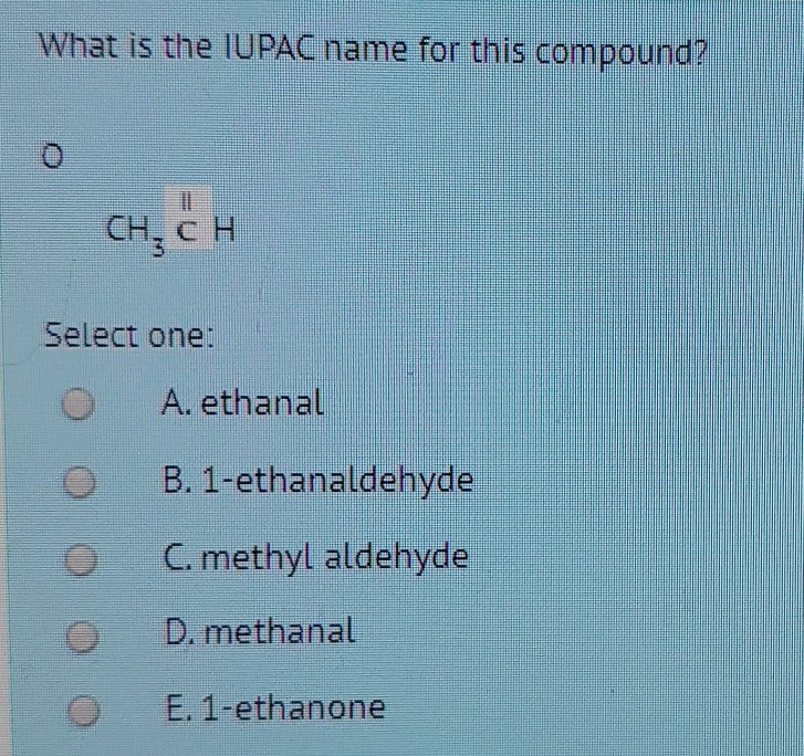 Solved What is the IUPAC name for this compound? CH₃CH | Chegg.com