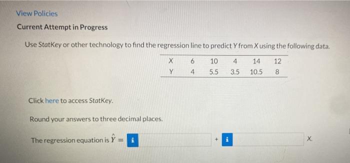 Solved View Policies Current Attempt in Progress Use Statkey | Chegg.com