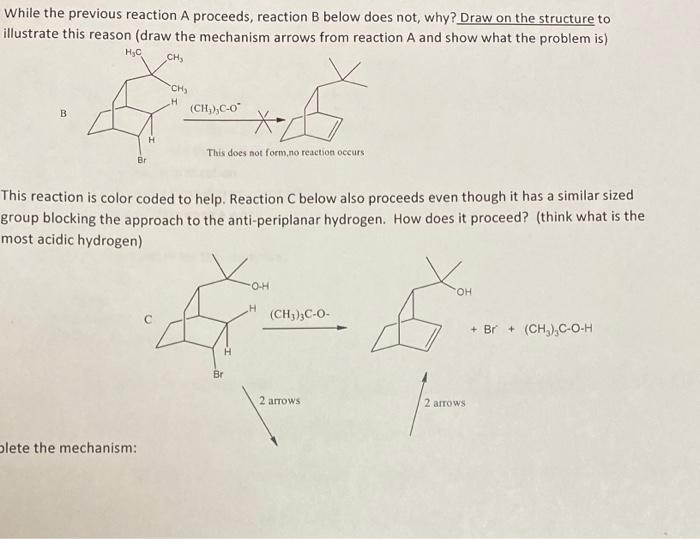 Solved - Draw the arrows for the generic E2 mechanism below. | Chegg.com