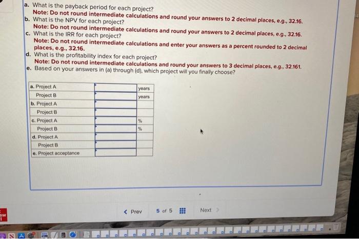 Solved Consider the following two mutually exclusive | Chegg.com