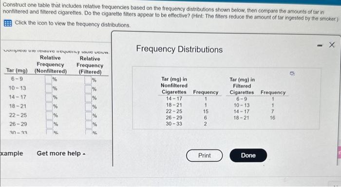 Solved Construct one table that includes relative | Chegg.com