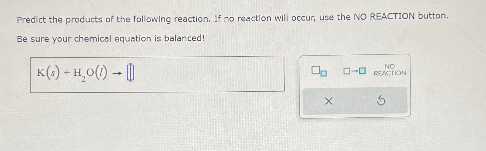 Solved Predict the products of the following reaction. If no | Chegg.com
