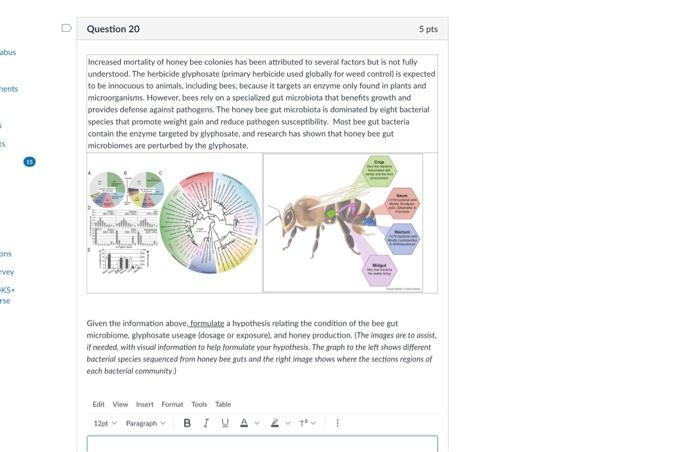 Solved Increased mortality of honey bee colonies has been | Chegg.com