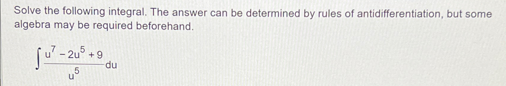 Solved Solve the following integral. The answer can be | Chegg.com