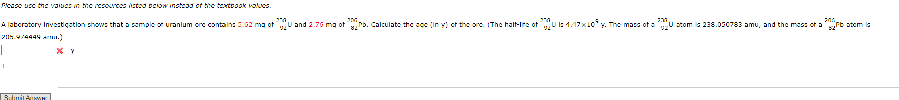 Solved Please use the values in the resources listed below | Chegg.com