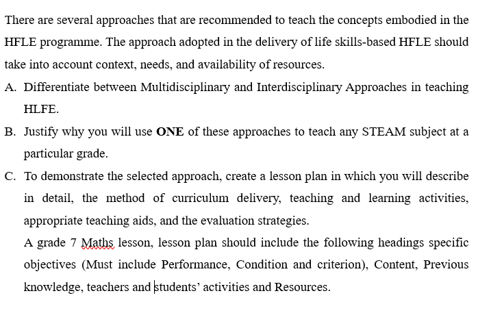 Solved URGENT HELP NEEDED!! There are several approaches | Chegg.com