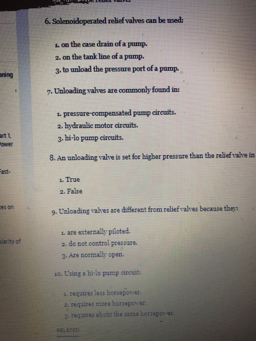 Solved . Components in a fixed-volume pump circuit are | Chegg.com