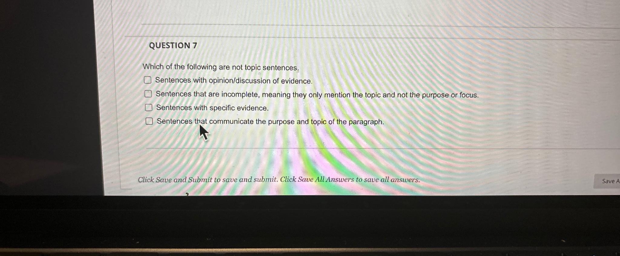 Solved QUESTION 7Which of the following are not topic | Chegg.com