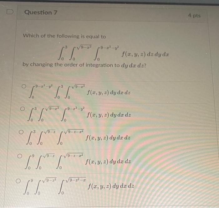 Solved Which of the following is equal to | Chegg.com