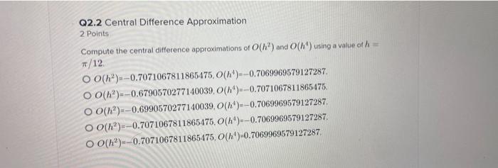 Solved Q2 Differentiation 5 Polnts: You task is to estimate | Chegg.com