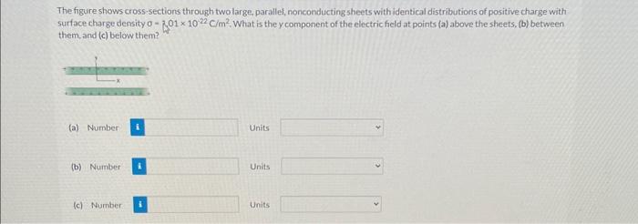Solved The figure shows cross-sections through two large, | Chegg.com