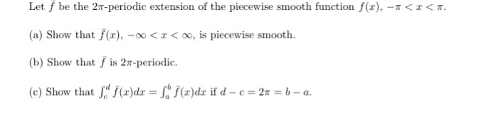 Solved Let I be the 21-periodic extension of the piecewise | Chegg.com