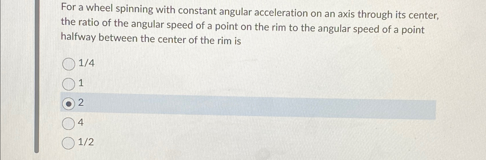 Solved For a wheel spinning with constant angular | Chegg.com