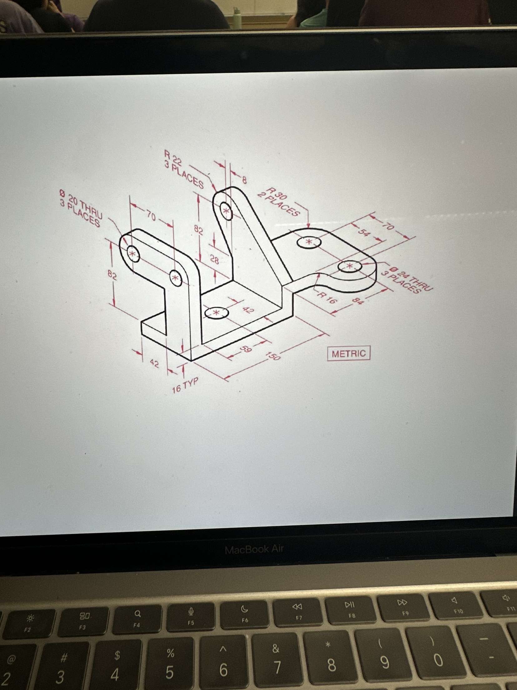 Solved Create this image in Solidworks and leave step by | Chegg.com