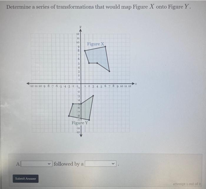 Solved Determine a series of transformations that would map | Chegg.com