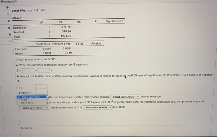 Solved Homework Excel File: data14-41.xlsx ANOVA df MS F | Chegg.com