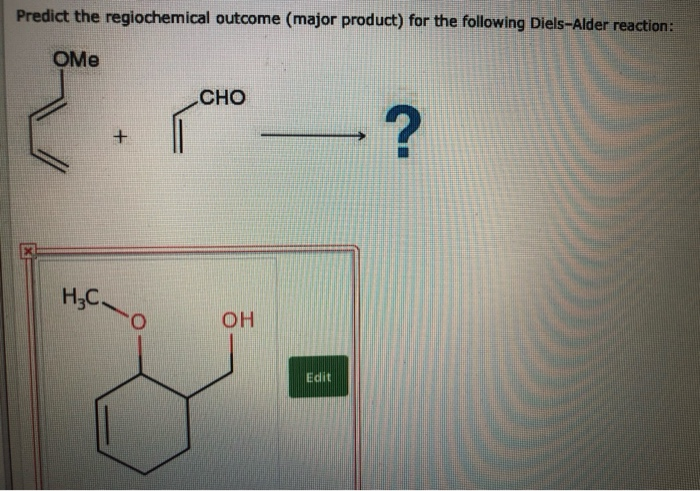 Solved Predict the regiochemical outcome (major product) for | Chegg.com