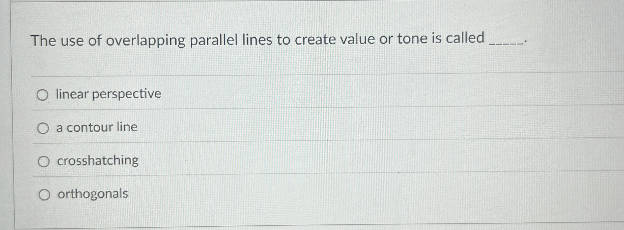 Solved The use of overlapping parallel lines to create value | Chegg.com