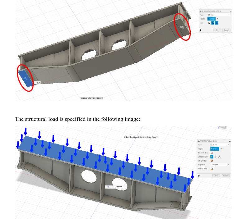 Solved Optimize the support beam structure using topology | Chegg.com