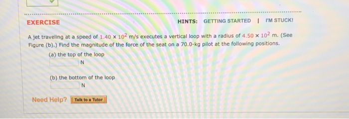 Solved EXERCISE HINTS: GETTING STARTED I'M STUCK! A jet | Chegg.com