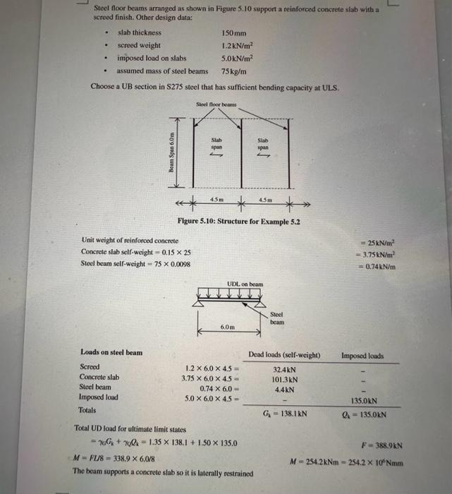 1. create a steel beam with the length and loads | Chegg.com
