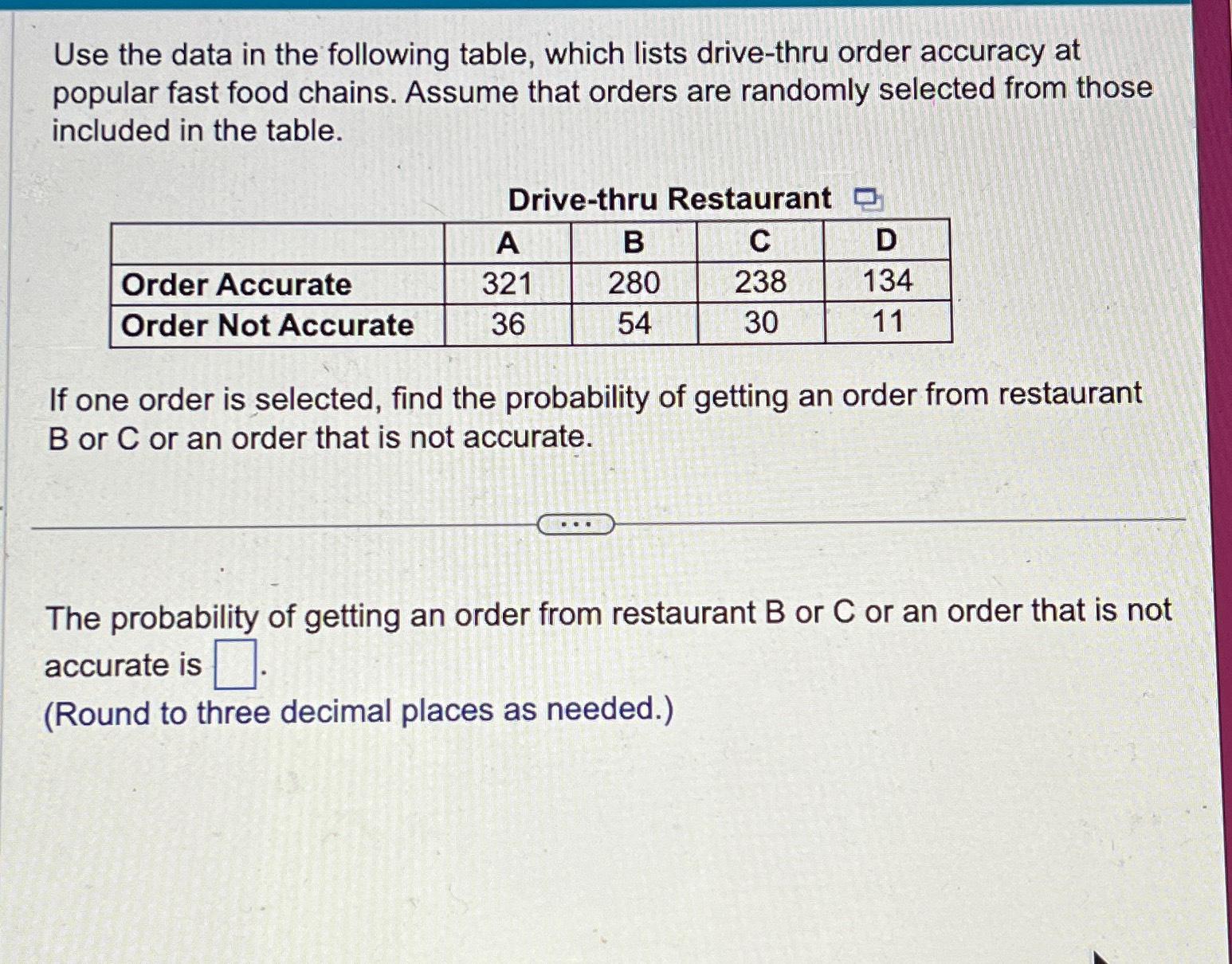 Solved Use the data in the following table, which lists | Chegg.com