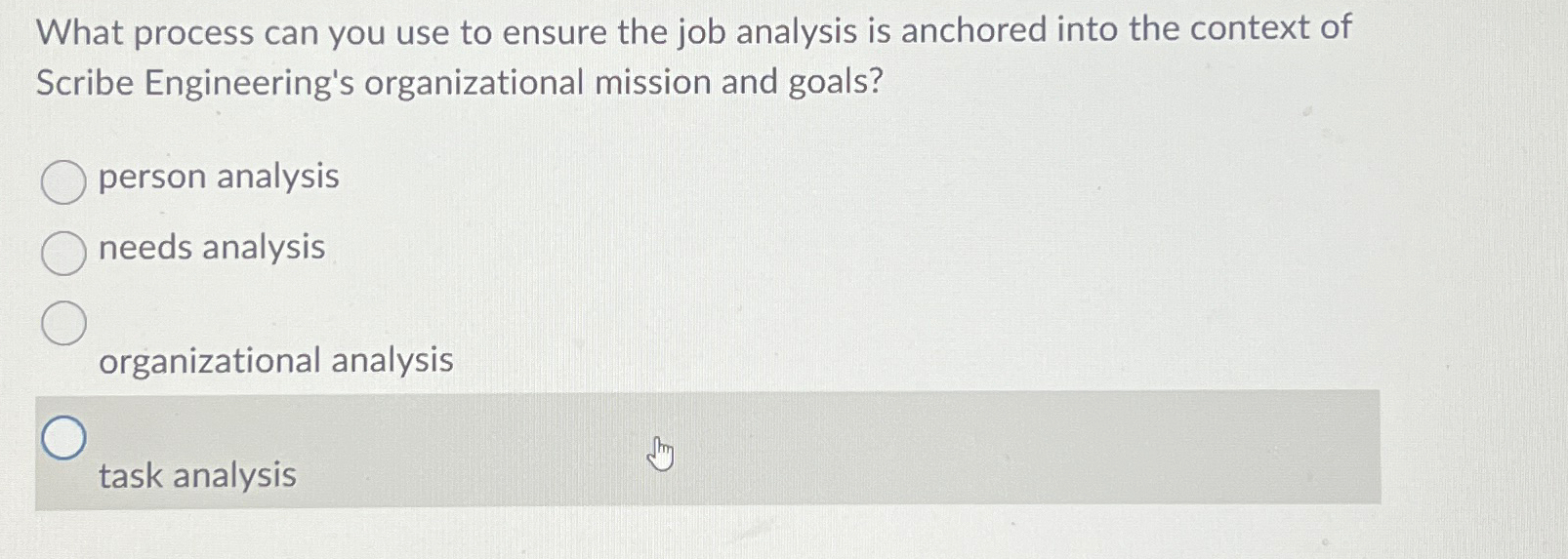 Solved What process can you use to ensure the job analysis | Chegg.com