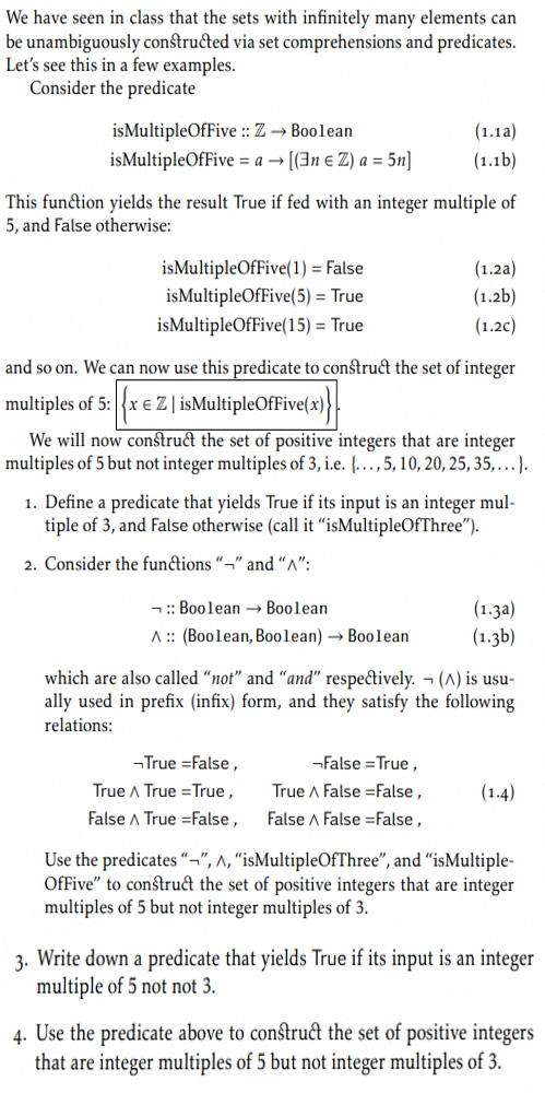 Solved We have seen in class that the sets with infinitely | Chegg.com