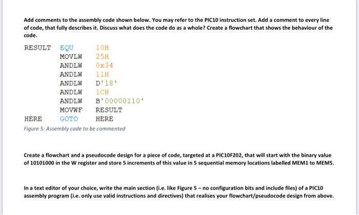 Solved Add comments to the assembly code shown below. You | Chegg.com