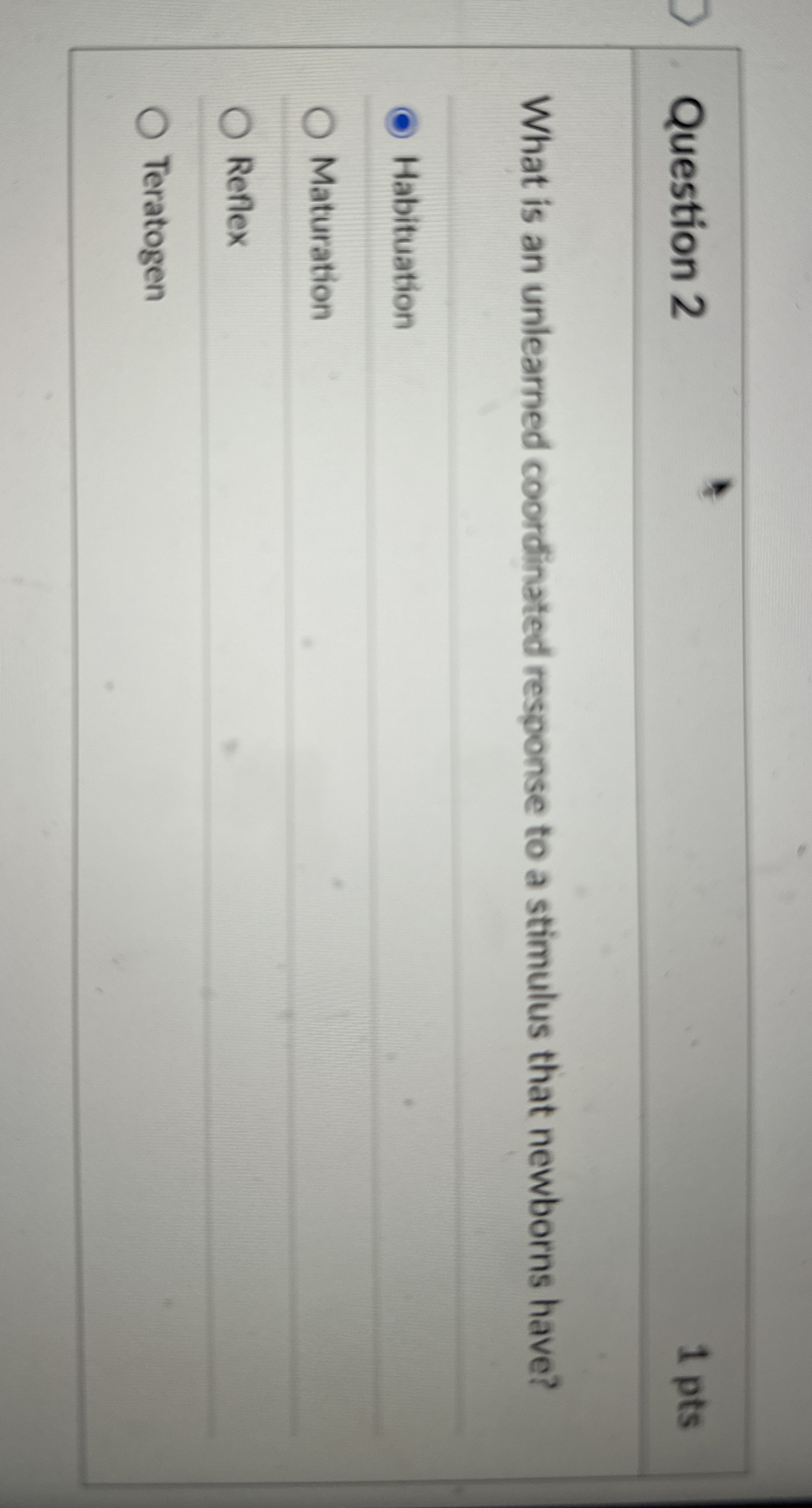 Solved Question 21 ﻿ptsWhat is an unlearned coordinated | Chegg.com
