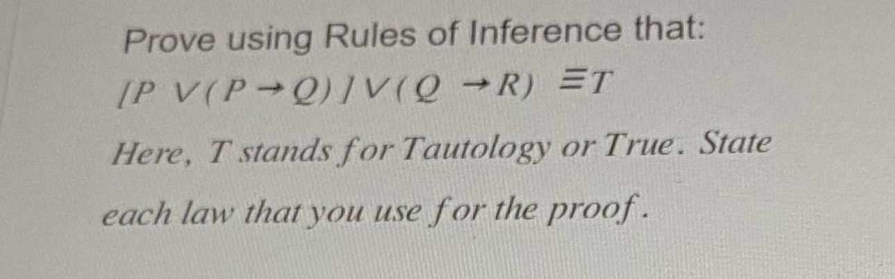 Solved Prove using Rules of Inference | Chegg.com