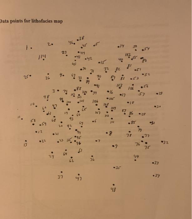 Solved Exercise 3: Lithofacies map. The word “lithofacies” | Chegg.com