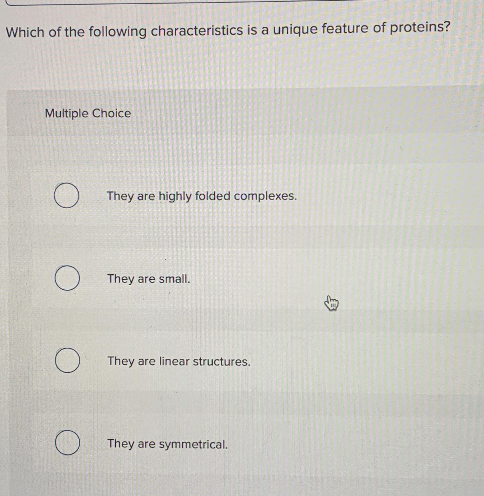 Solved Which of the following characteristics is a unique | Chegg.com