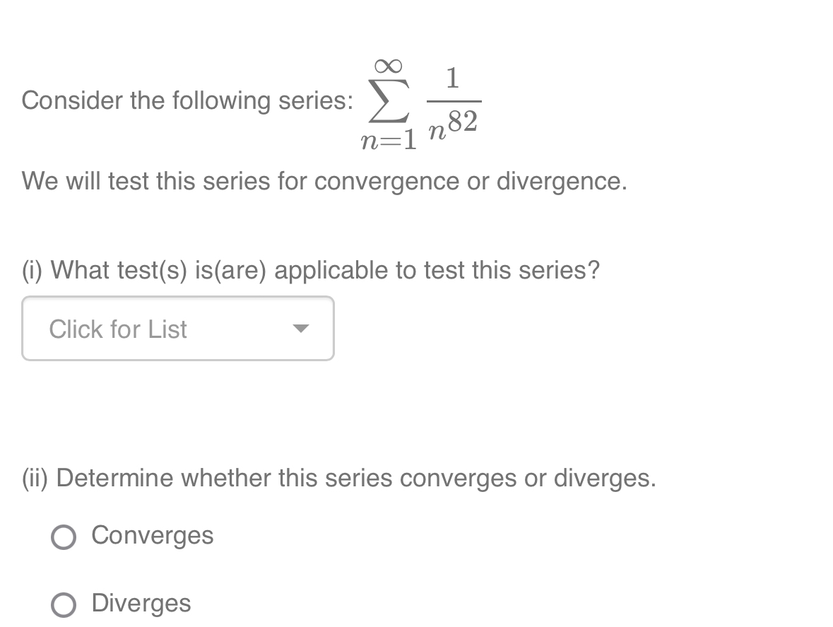 Solved Answer All questions Consider the following series: | Chegg.com
