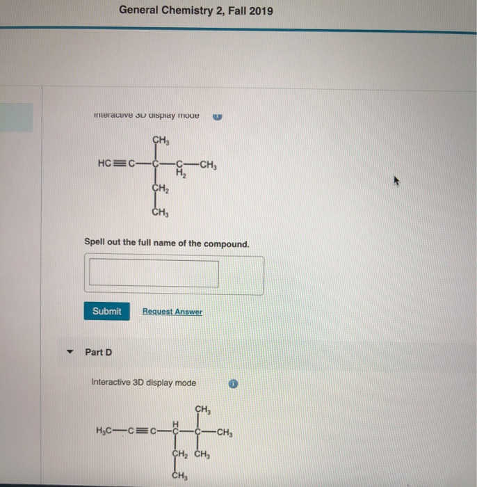 Solved raiLM Interactive 3D display mode -CH HC CC- H2 CH | Chegg.com