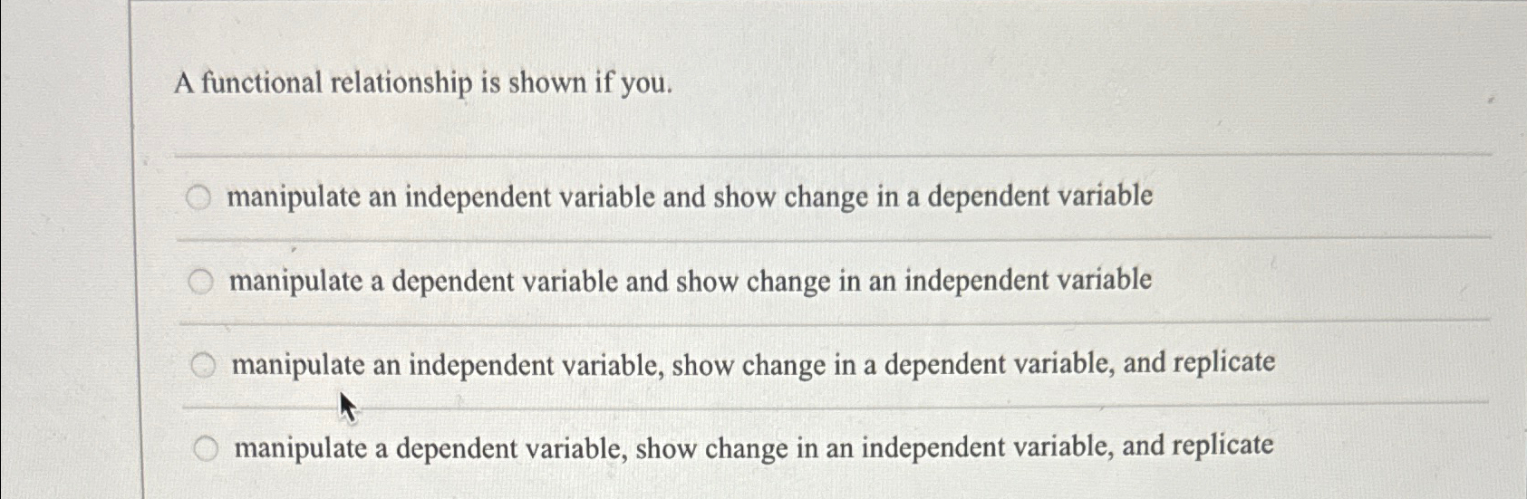 Solved A functional relationship is shown if you.manipulate | Chegg.com