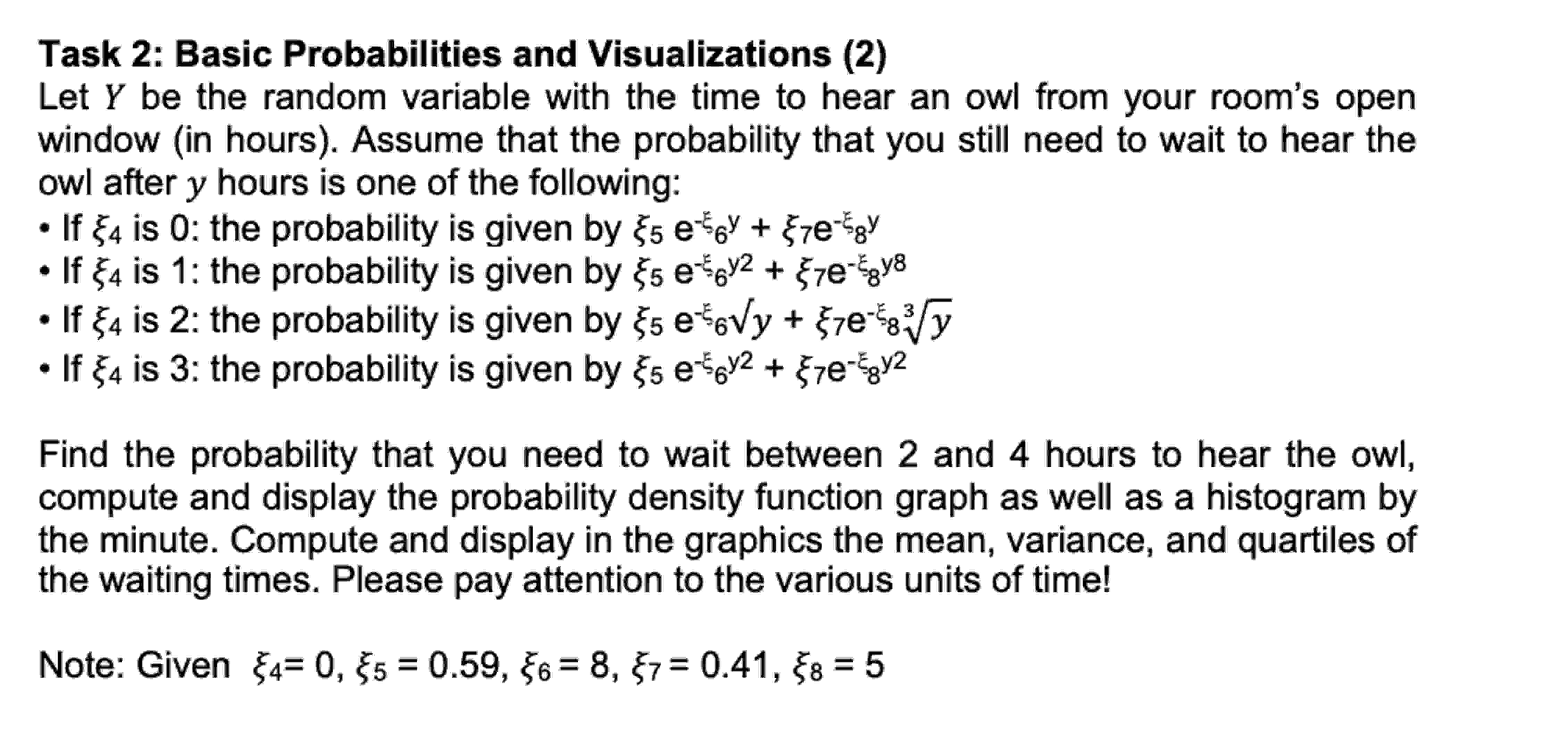 Task 2: Basic Probabilities and Visualizations (2) | Chegg.com