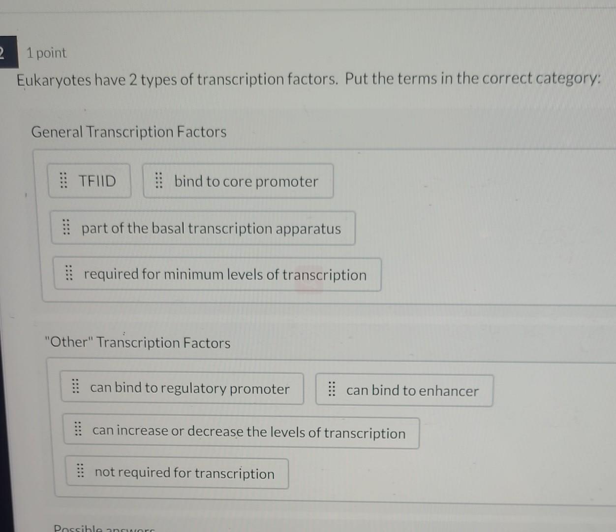 Solved Which of the following is true about transcription | Chegg.com