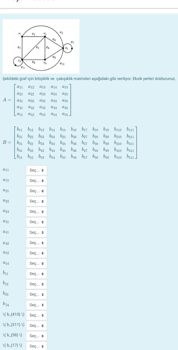 Solved Contiguity and coincidence matrices for the graph in | Chegg.com