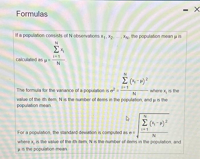Solved formulas Werisy your calculations using the | Chegg.com