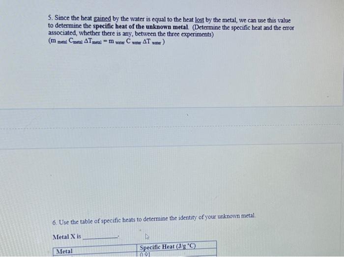 Solved Follow directions and show work for all calculations. | Chegg.com